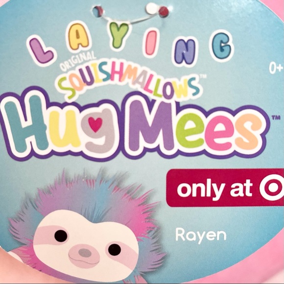 Squishmallows | Other | Rayen The Sloth Squishmallow Hugmee Laying Down ...